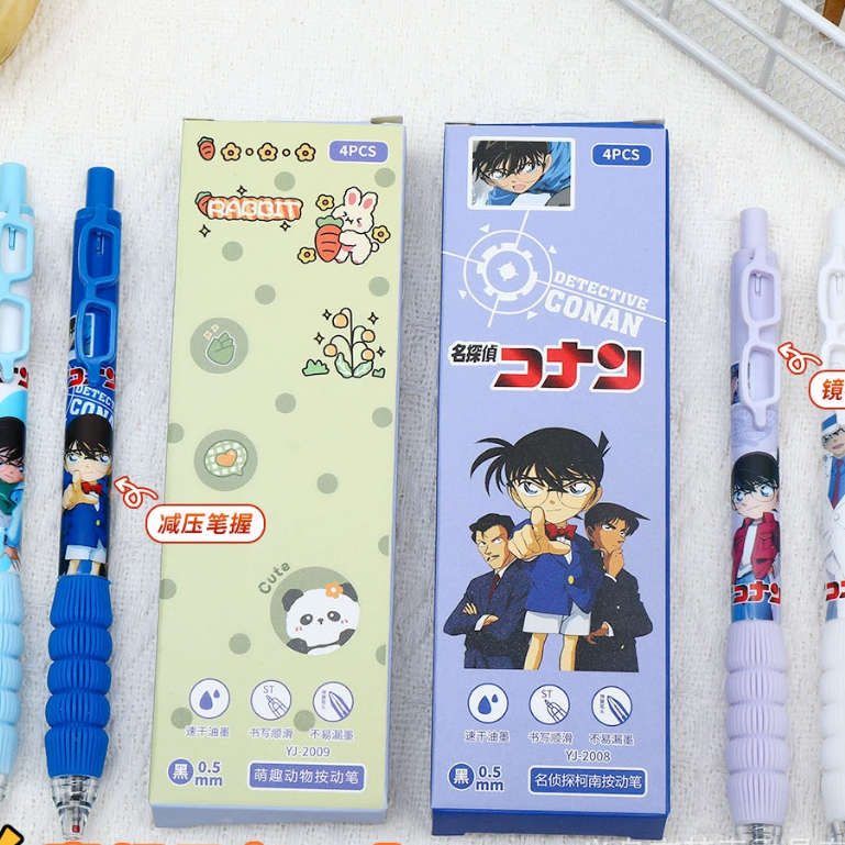 Jual PULPEN CONAN ISI 4 / PULPEN PANDA ISI 4 / PULPEN 1 SET ISI 4 CONAN ...