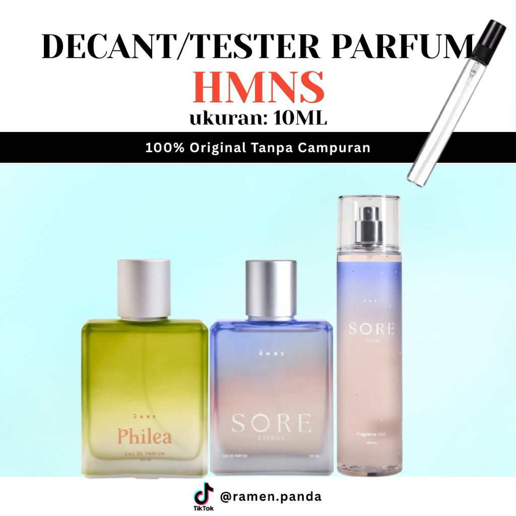 Jual Decant HMNS 10ml – Eterna/Zena/Philea | Tester Parfum HMNS ...