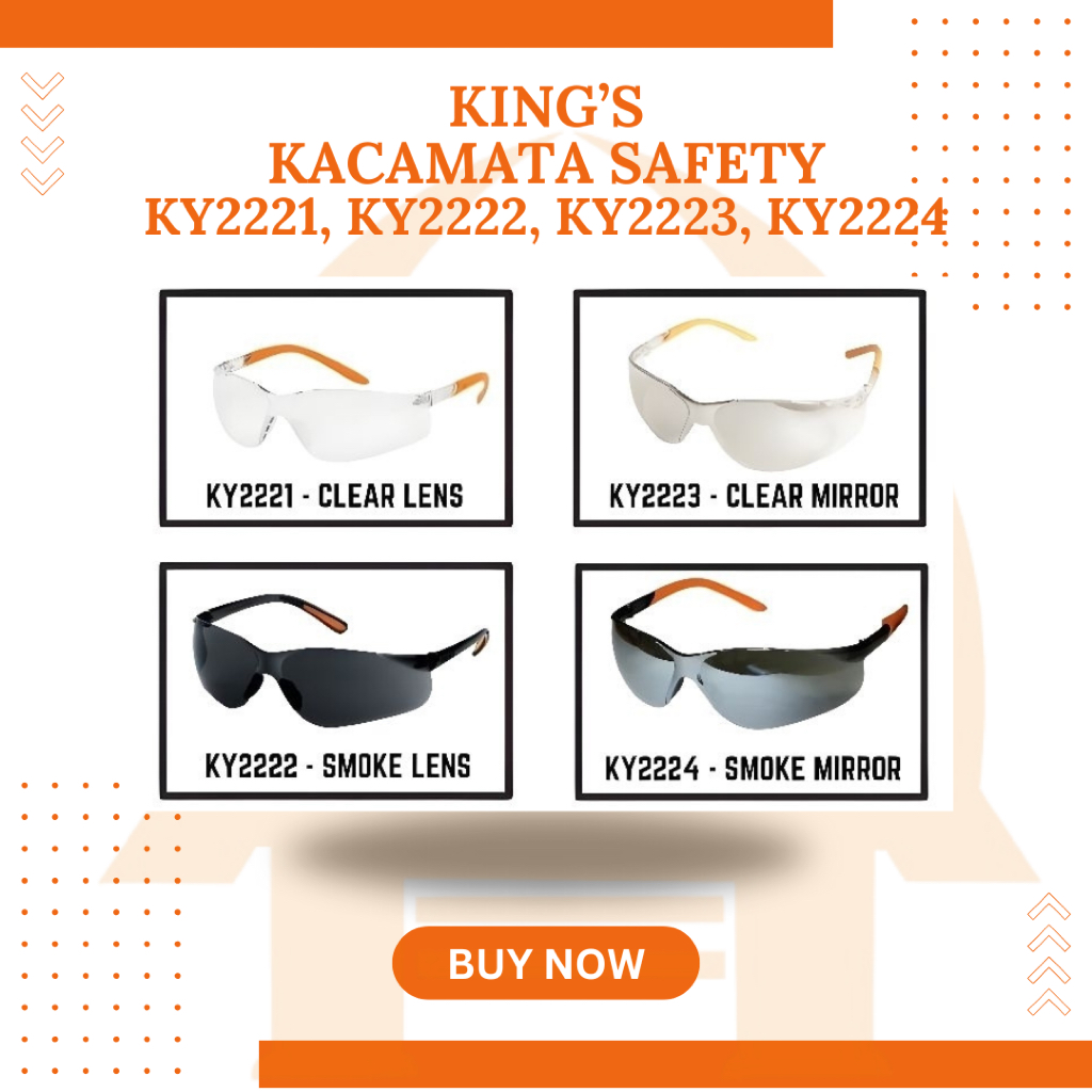 Jual KING'S Kacamata / Safety Glasses KY-2221, KY-2222, KY-2223, KY ...