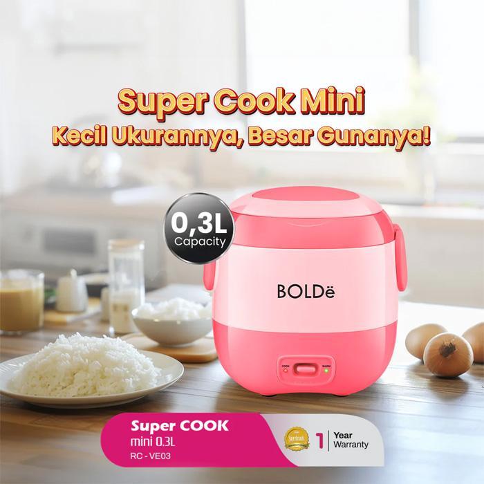 Jual Bolde Super Cook Mini Rice Cooker 0,3 Liter - Warna Random ...
