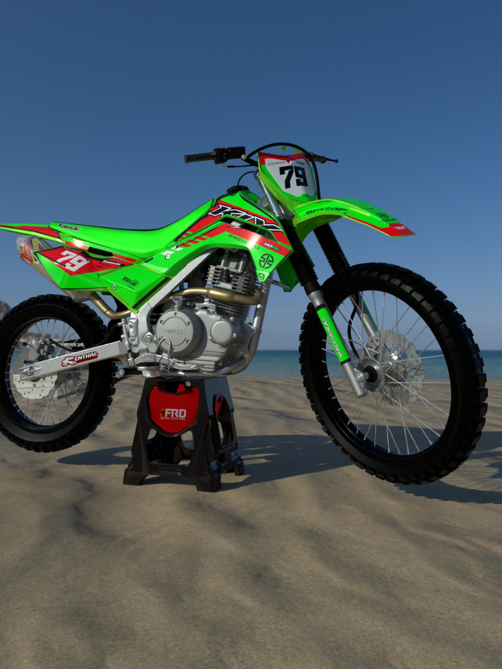 Jual Decals Kawasaki KLX 140 RF Full Body Bahan Superglossy Bisa Custom ...