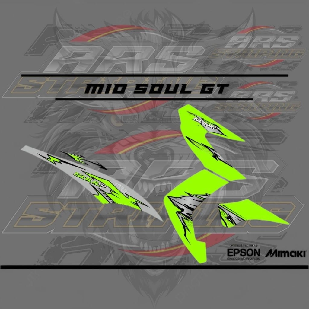 Jual Striping sticker Mio soul GT Transparan hologram design new konsep ...
