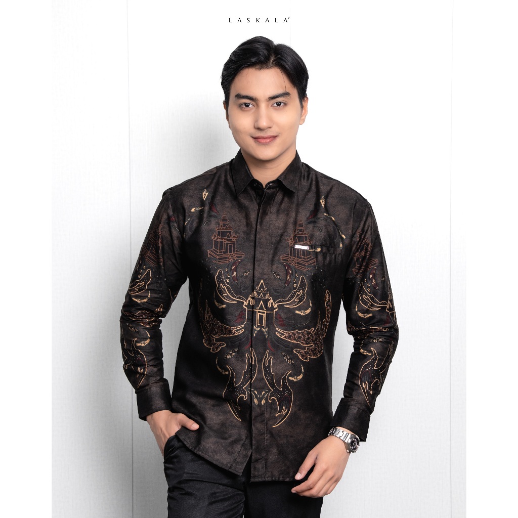 Jual Laskala Batik Premium Mataram Kemeja Batik Pria Slimfit Lengan ...