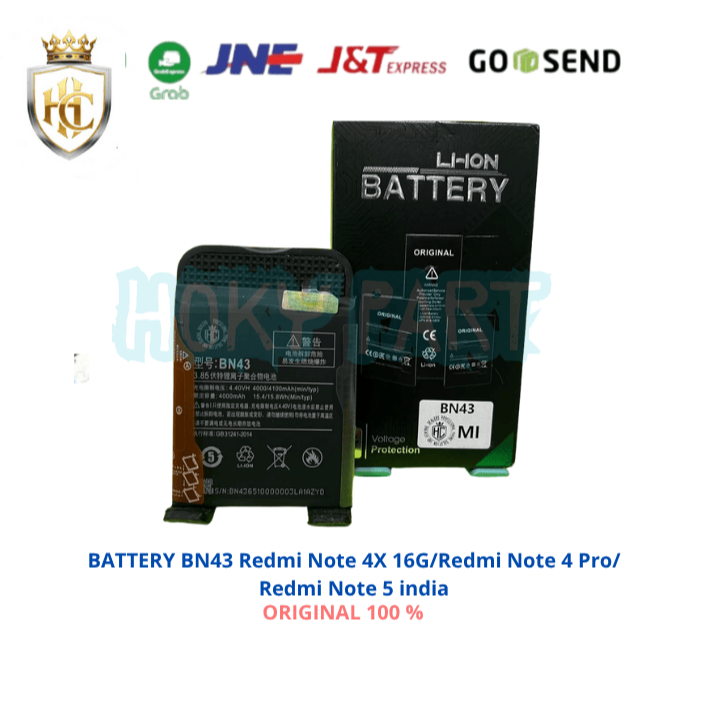 Jual BATERAI HC XIOMI REDMI BN43 REDMI NOTE 4X / REDMI NOTE 4 PRO ...