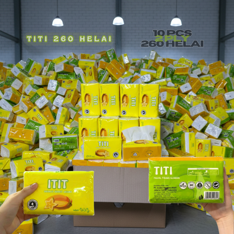 Jual Tissue Titi 260 – 10 Bungkus Hemat | Tisu Wajah, Tangan ...