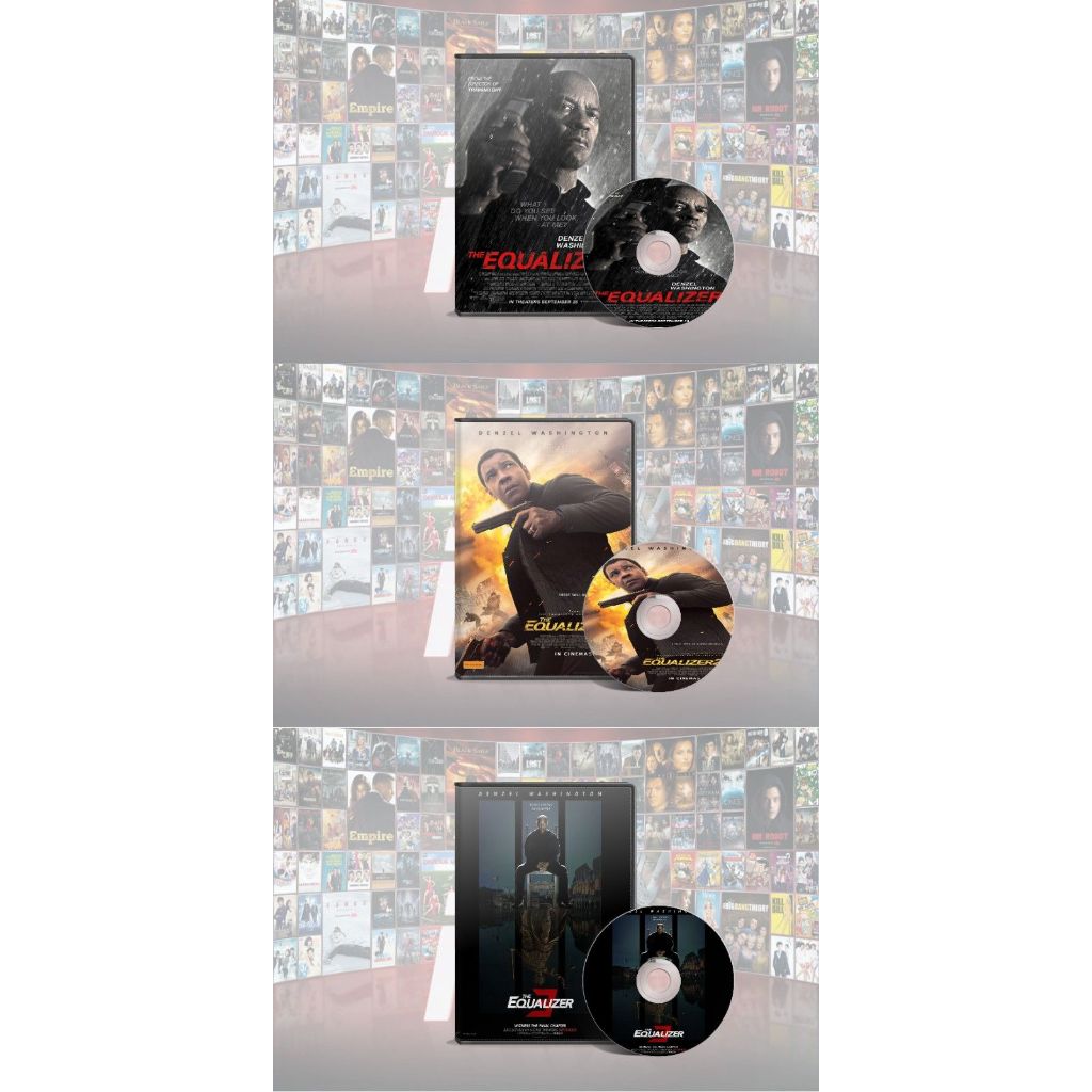 Jual DVD The Equalizer (2014) + DVD The Equalizer 2 (2018) + DVD The ...