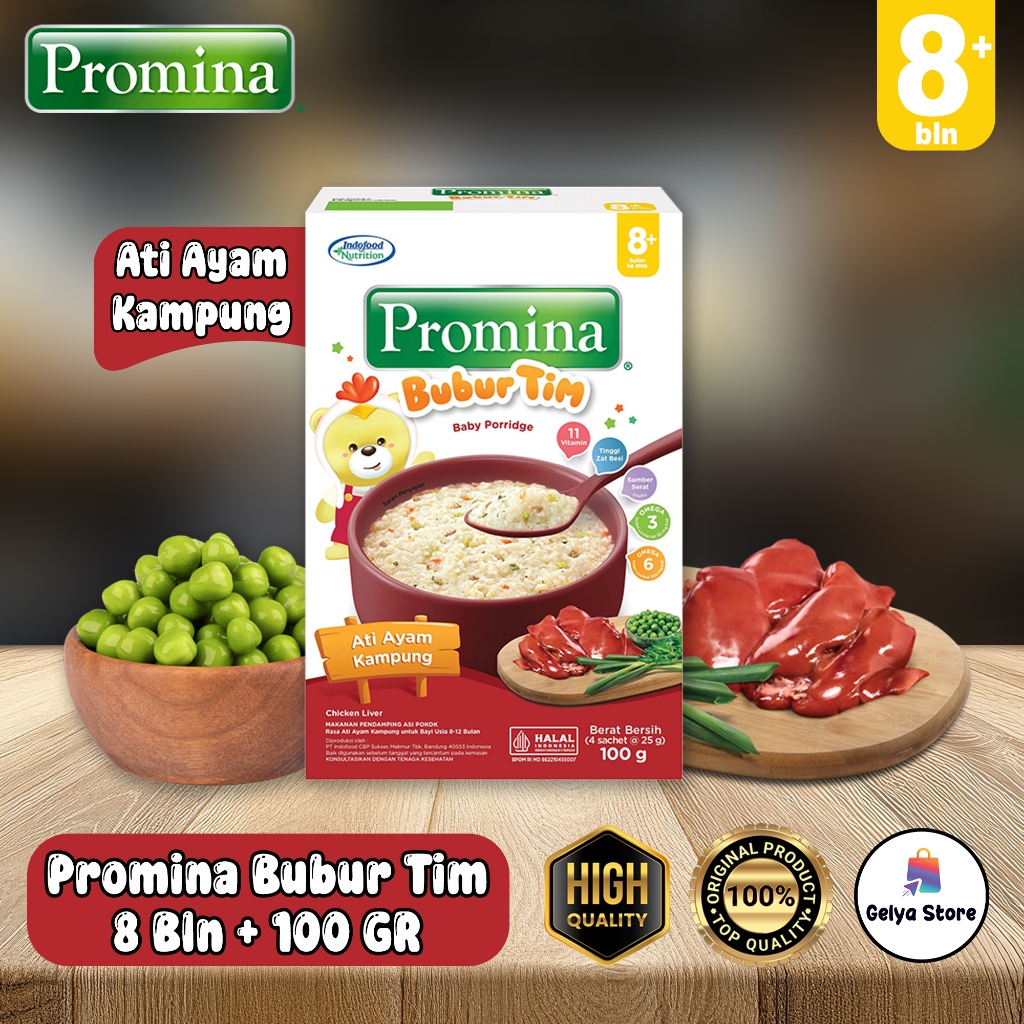 Jual Promina Bubur Tim 8+ Ati Ayam Kampung 100gr | Box | Bubur Bayi ...