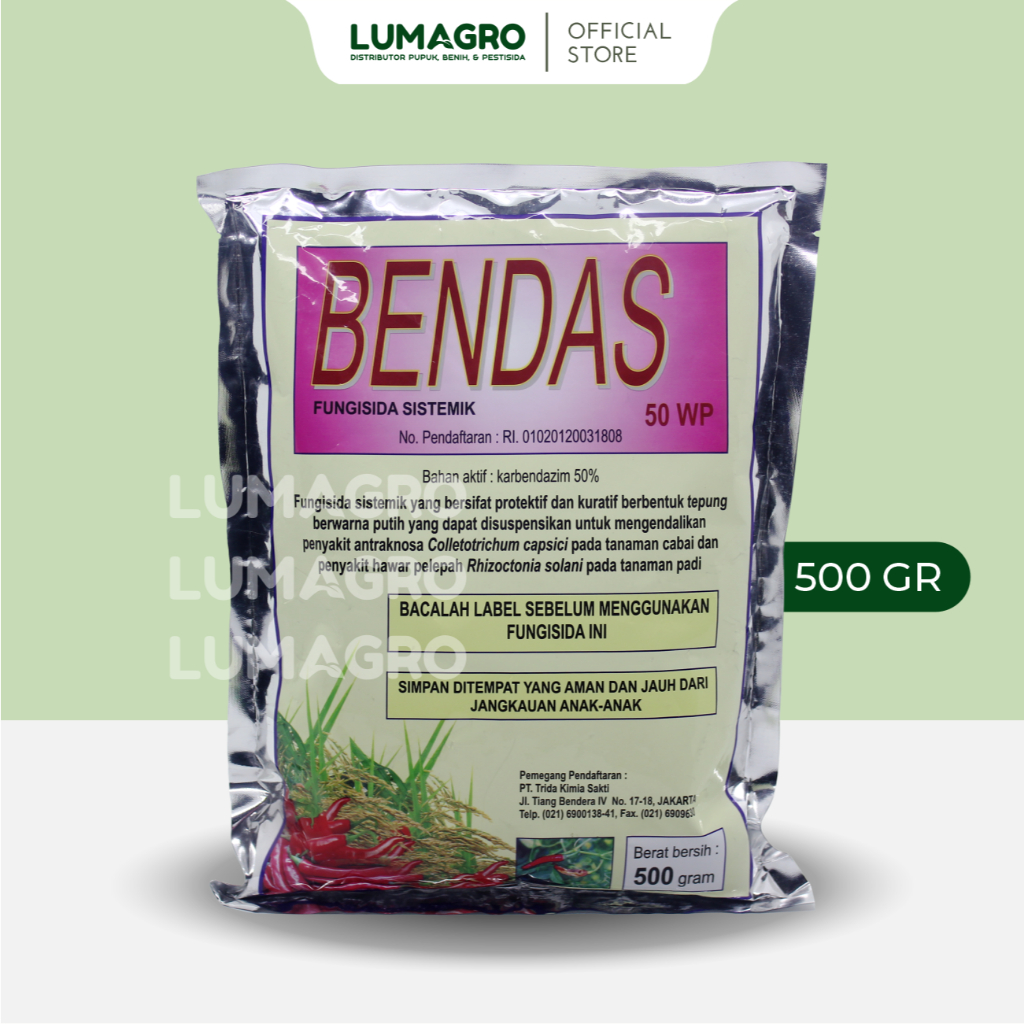 Jual Fungisida Bendas 50WP 500gr Karbendazim Pencegah Jamur Antraknosa ...