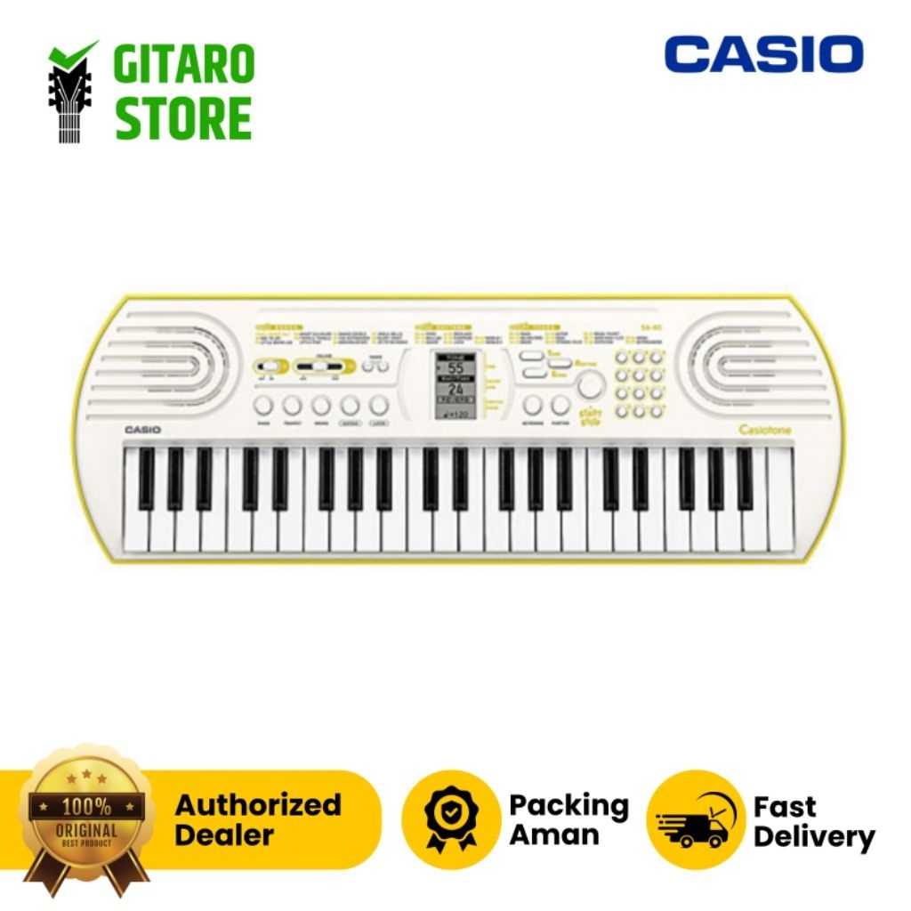 Jual Keyboard Mini Casio Sa80 Keyboard Casio SA 80 44 Keys Original ...