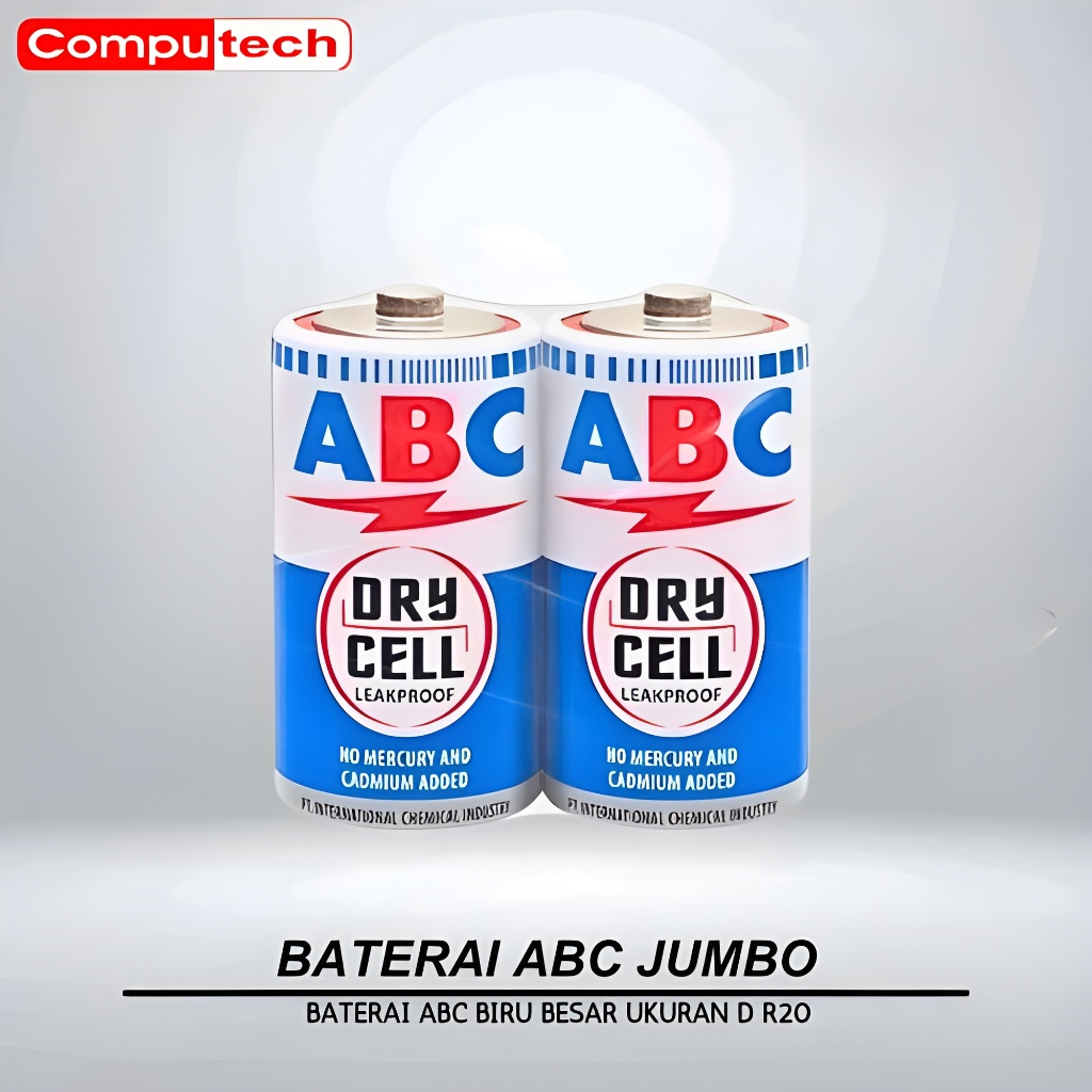 Jual Baterai ABC biru besar ukuran D R20 d size battery abc jumbo ...