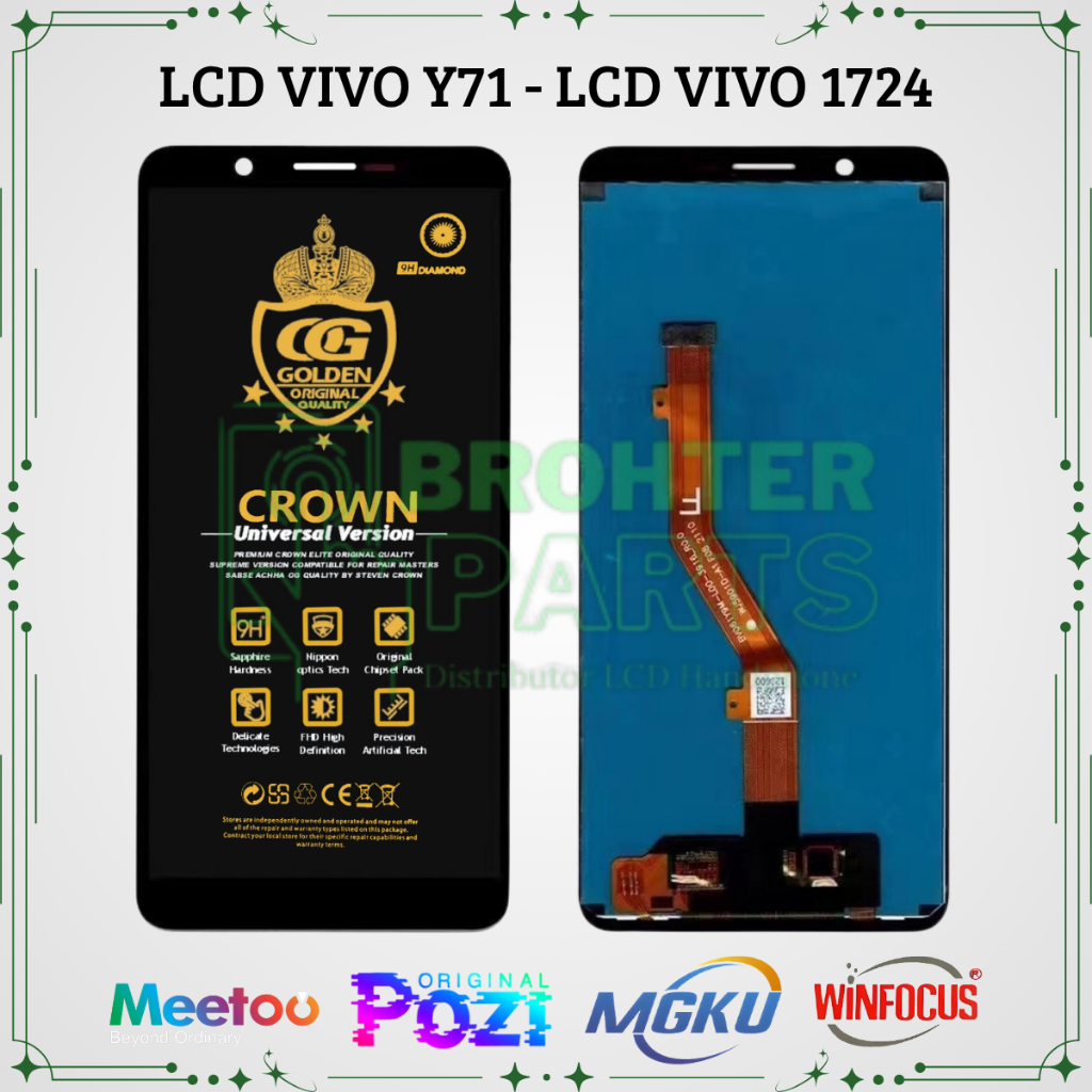 Jual LCD VIVO Y71 - LCD VIVO 1724 FULLSET ORIGINAL – TOUCHSCREEN ...