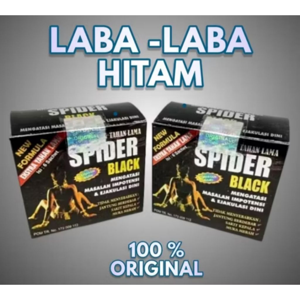 Jual LABA LABA HITAM KAPSUL 100% ORIGINAL SPIDER BLACK | Shopee Indonesia