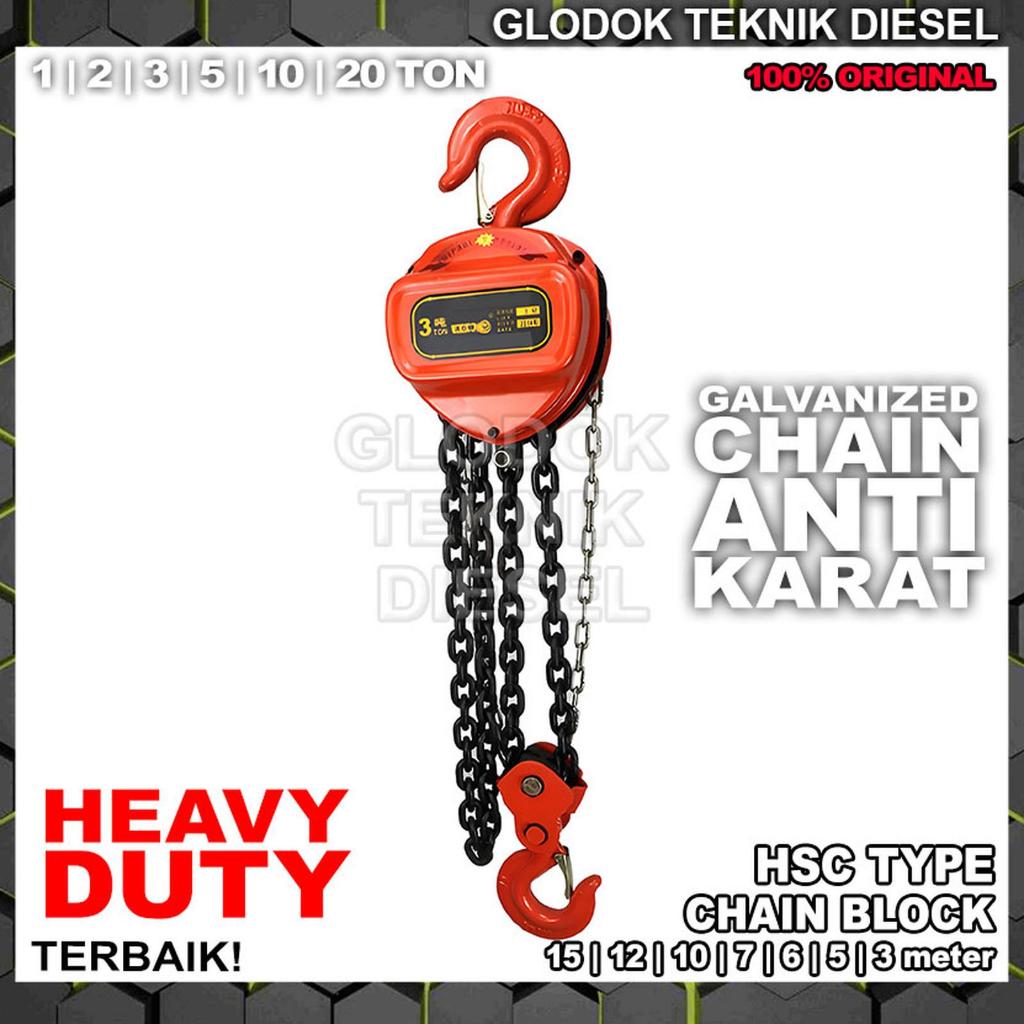 Jual Heavy Duty Chain Block Machine 1 Ton x 15 | 12 | 10 | 7 | 6 | 5 ...