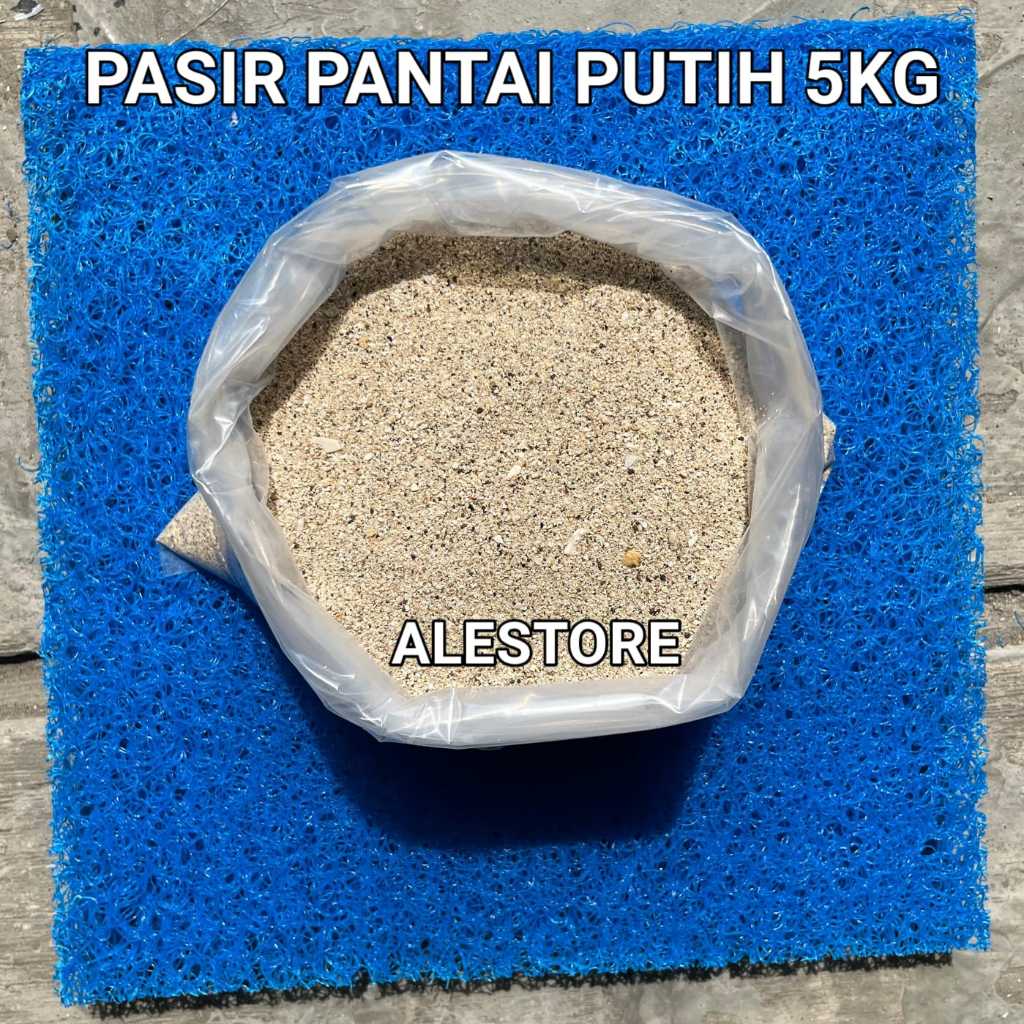 Jual Pasir pantai putih Pack 5kg pasir playground pasir aquarium ...