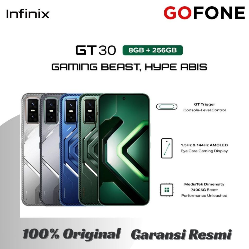 Jual Infinix GT 30 8/256GB Mediatek D 7400 144Hz Amoled Display ...