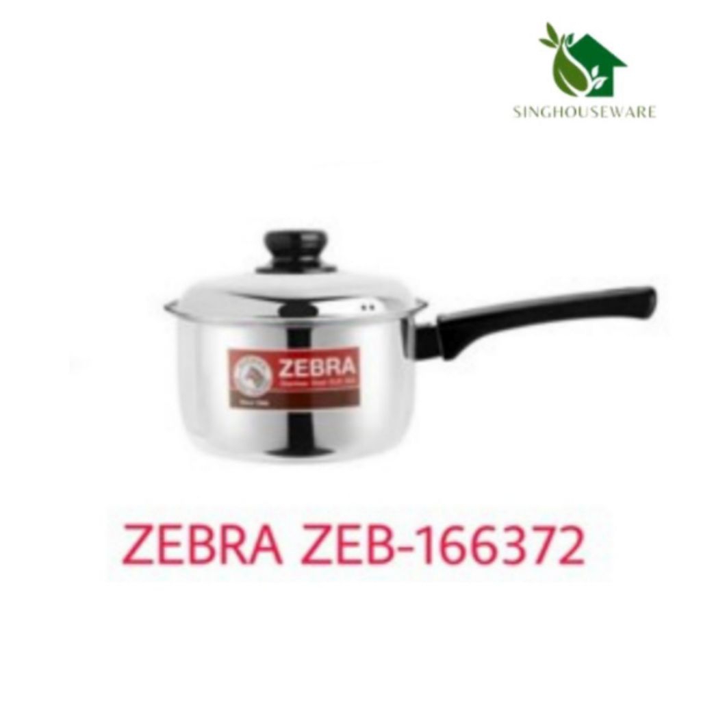 Jual Zebra Sauce Pan 16cm Carry ZEB-166372/Panci Stainless | Shopee ...