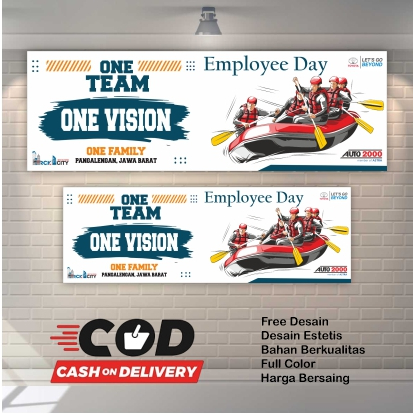 Jual Banner Family Gathering Perusahaan & Employee Day Desain Custom ...