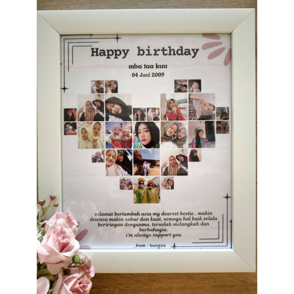 Jual Frame custom / hadiah foto custom estetik | Shopee Indonesia