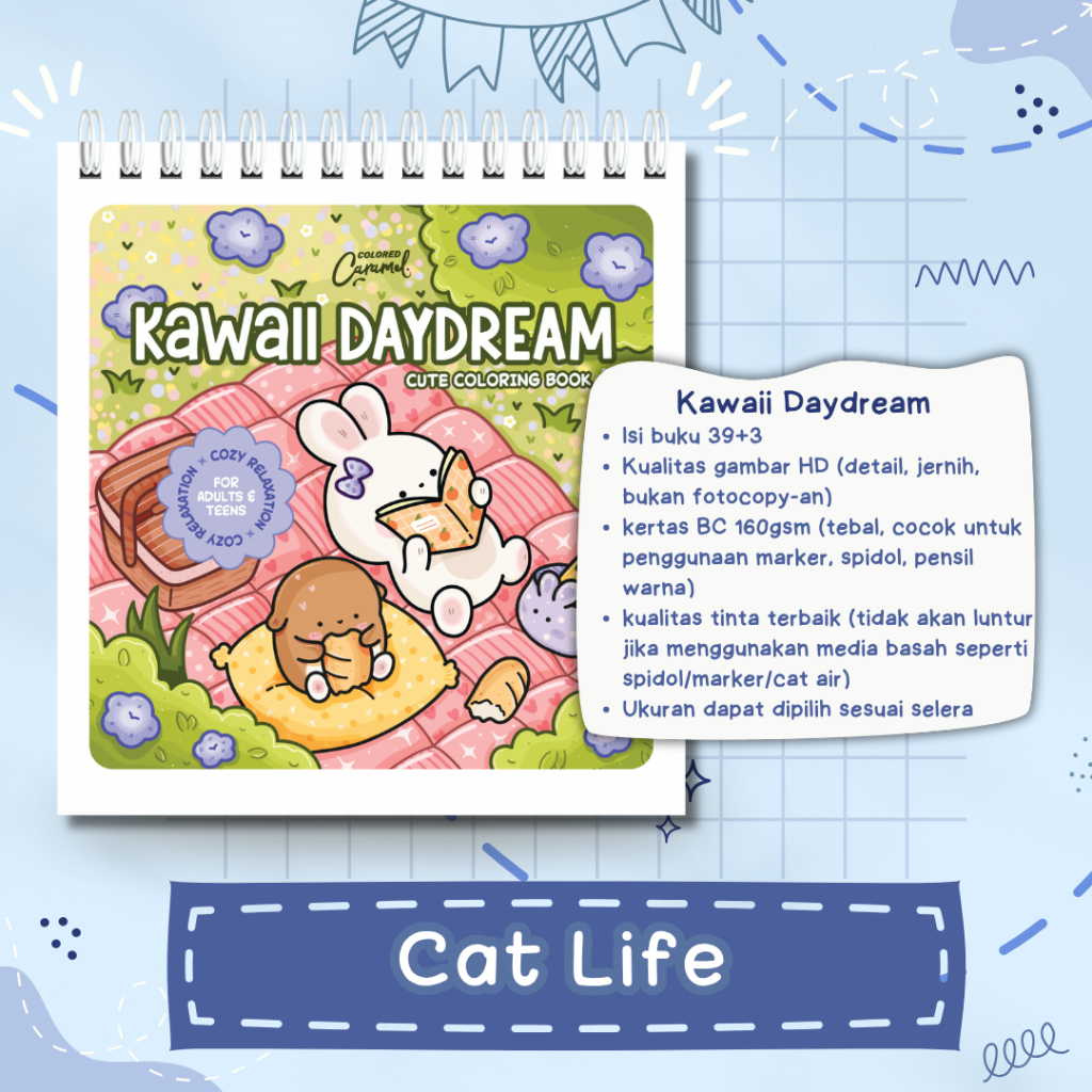 Jual Kawaii Daydream Cute Coloring Book | Shopee Indonesia