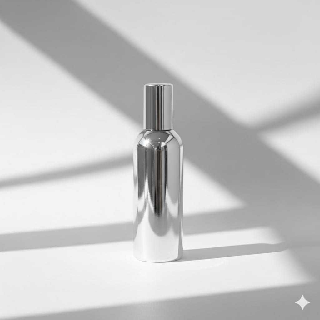 Jual botol parfum uv silver 30 ml spray drat putar isi ulang botol ...