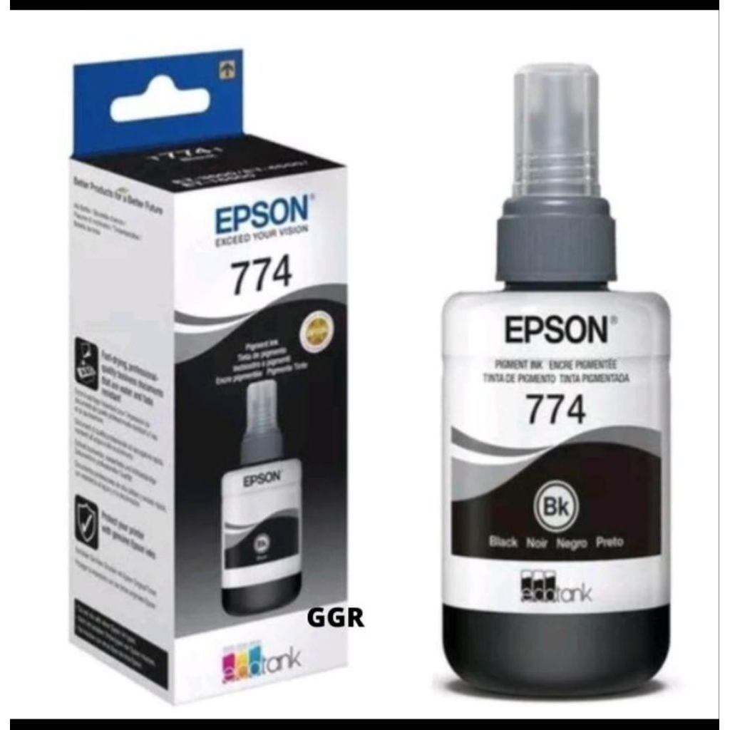 Jual TINTA EPSON 774 BLACK ORIGINAL PRINTER SERIES M100/M105/M200 /M205 ...