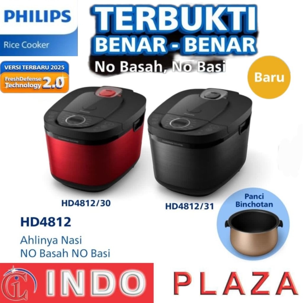 Jual RICE COOKER PHILIPS DIGITAL 1.8 Liter HD-4812 18 PRESET MENU ...