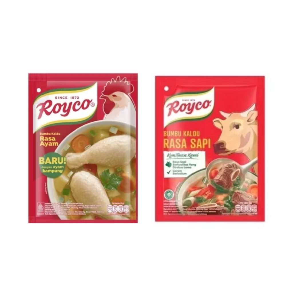 Jual Royco Bumbu Kaldu Rasa Ayam & Rasa Sapi 220gr | Shopee Indonesia