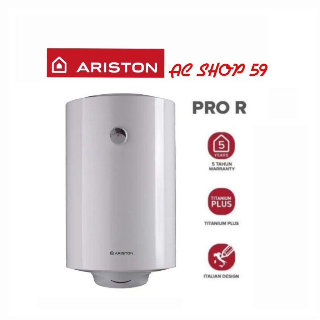 Jual ARISTON PRO R 80V / PRO R80V WATER HEATER VERTICAL 80L TITANIUM ...