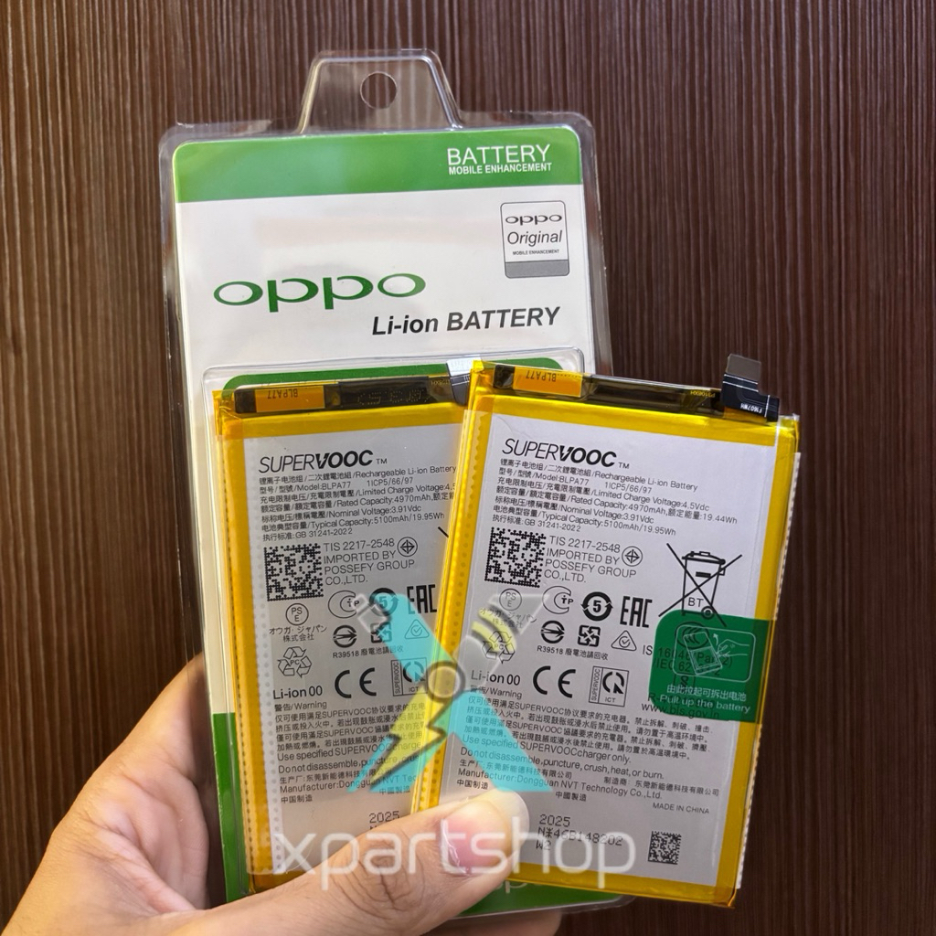 Jual Battery Batre Batrai OPPO BLPA77 Original Oppo A3 PRO CPH2639 ...