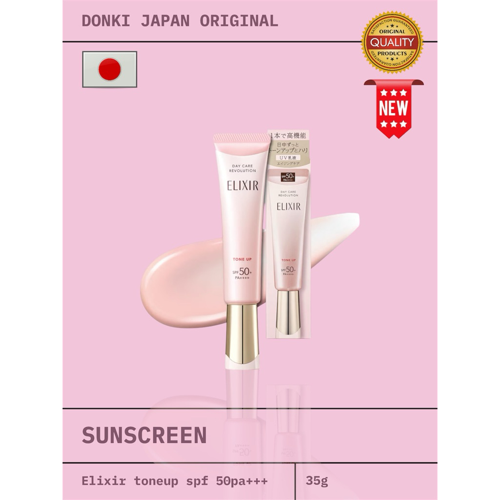 Jual •READY STOCK• Elixir Day Care Tone Up Whitening Sunscreen SPF 50 ...