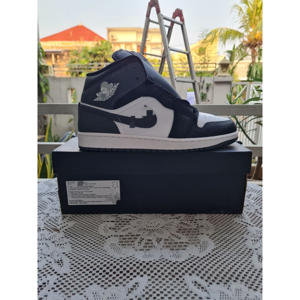 Jual AJ1 MID BLACK IRON GREY ORIGINAL | Shopee Indonesia