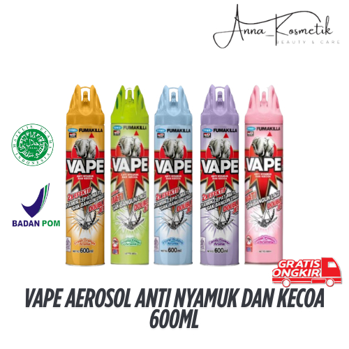 Jual Vape Aerosol Anti Nyamuk Dan Kecoa 600ml | Shopee Indonesia