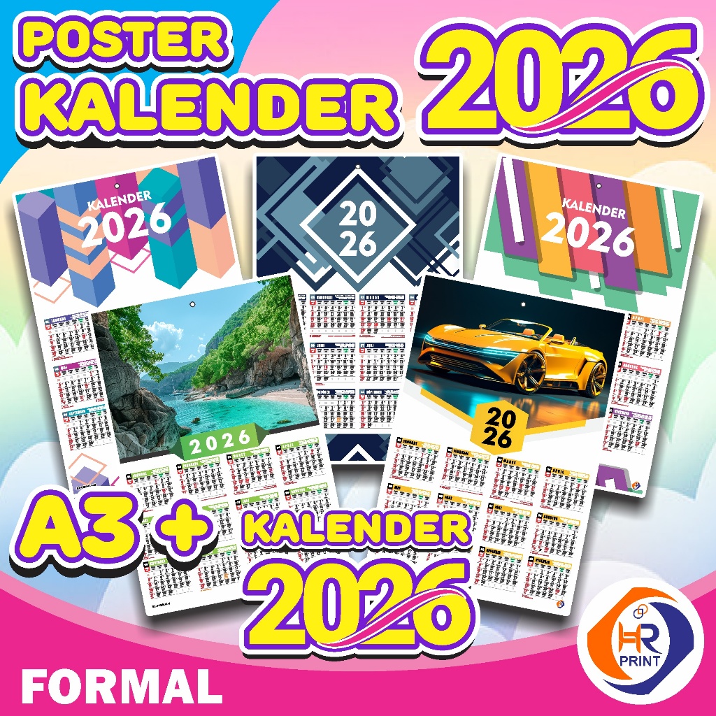 Jual Kalender FORMAL 2026 || Kalender dinding 2026 || Kalender 2026 ...