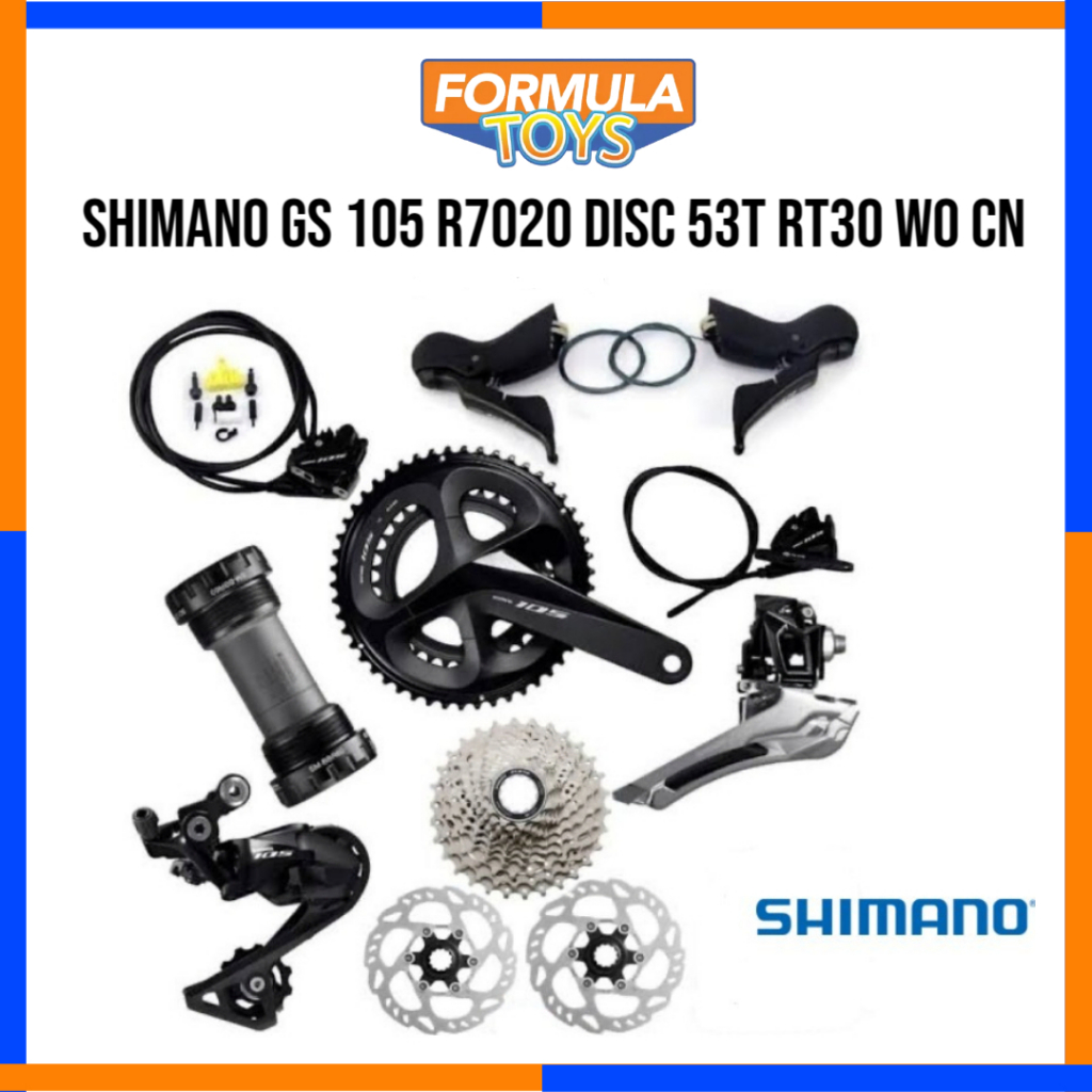 Jual GROUPSET SHIMANO GS 105 R7020 DISC 53T RT30 WO CN | Shopee Indonesia