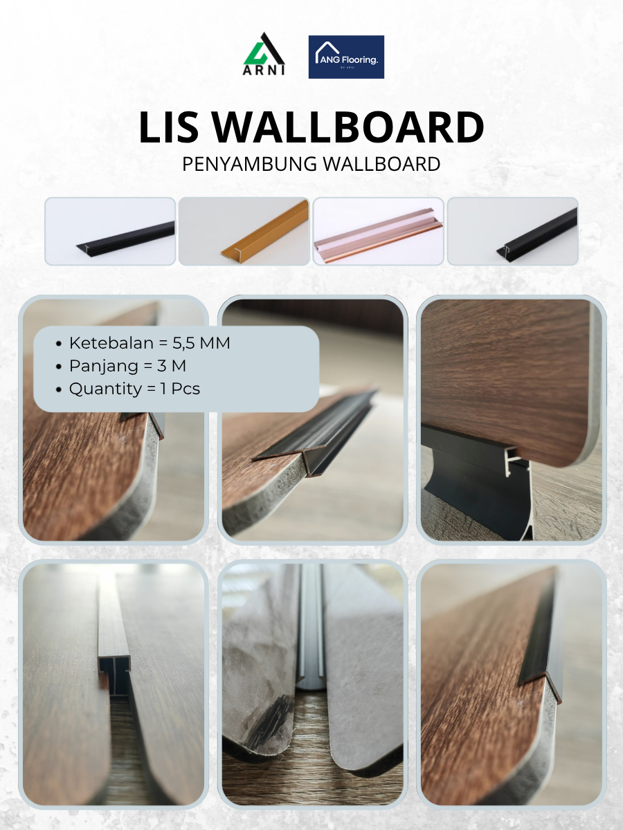 Jual List Wallboard Aluminium 3M | Finishing Dinding Modern Anti Karat ...