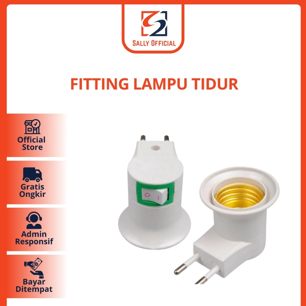 Jual Fitting Colok Plus Saklar On Off fitting lampu tidur fitting lampu ...
