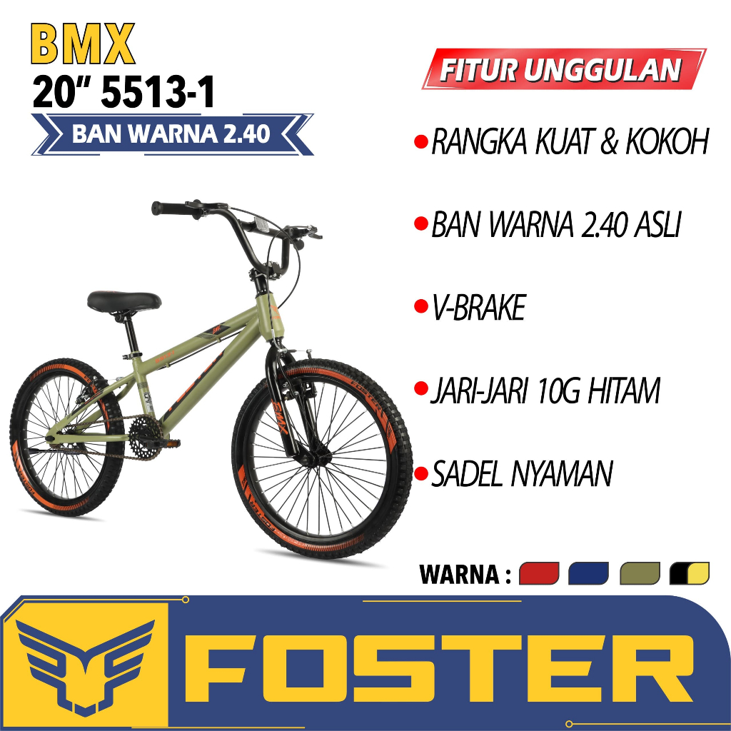 Jual sepeda anak bmx 20 inch ban motif sepeda bmx anak ukuran 20 ban ...