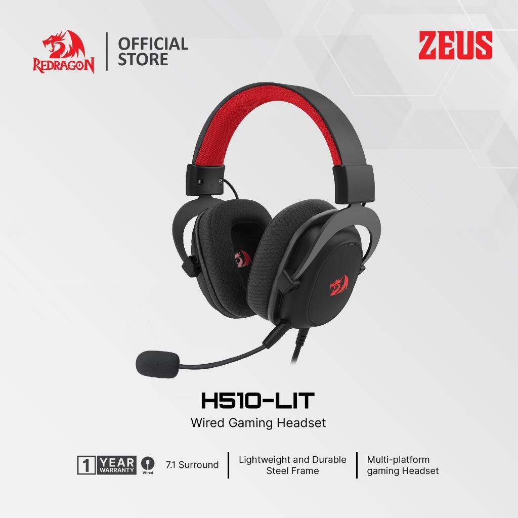 Jual Redragon ZEUS H510-LIT Wired Gaming Headset 53MM Audio Driver ...