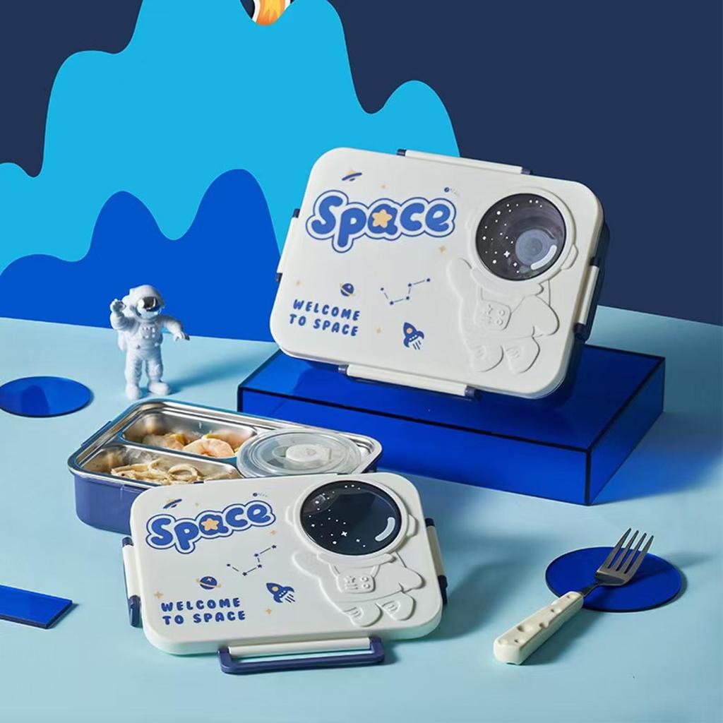 Jual LUNCH BOX SPACE ASTRONAUT STAINLESS 201 / KOTAK MAKAN SEKAT TAHAN ...