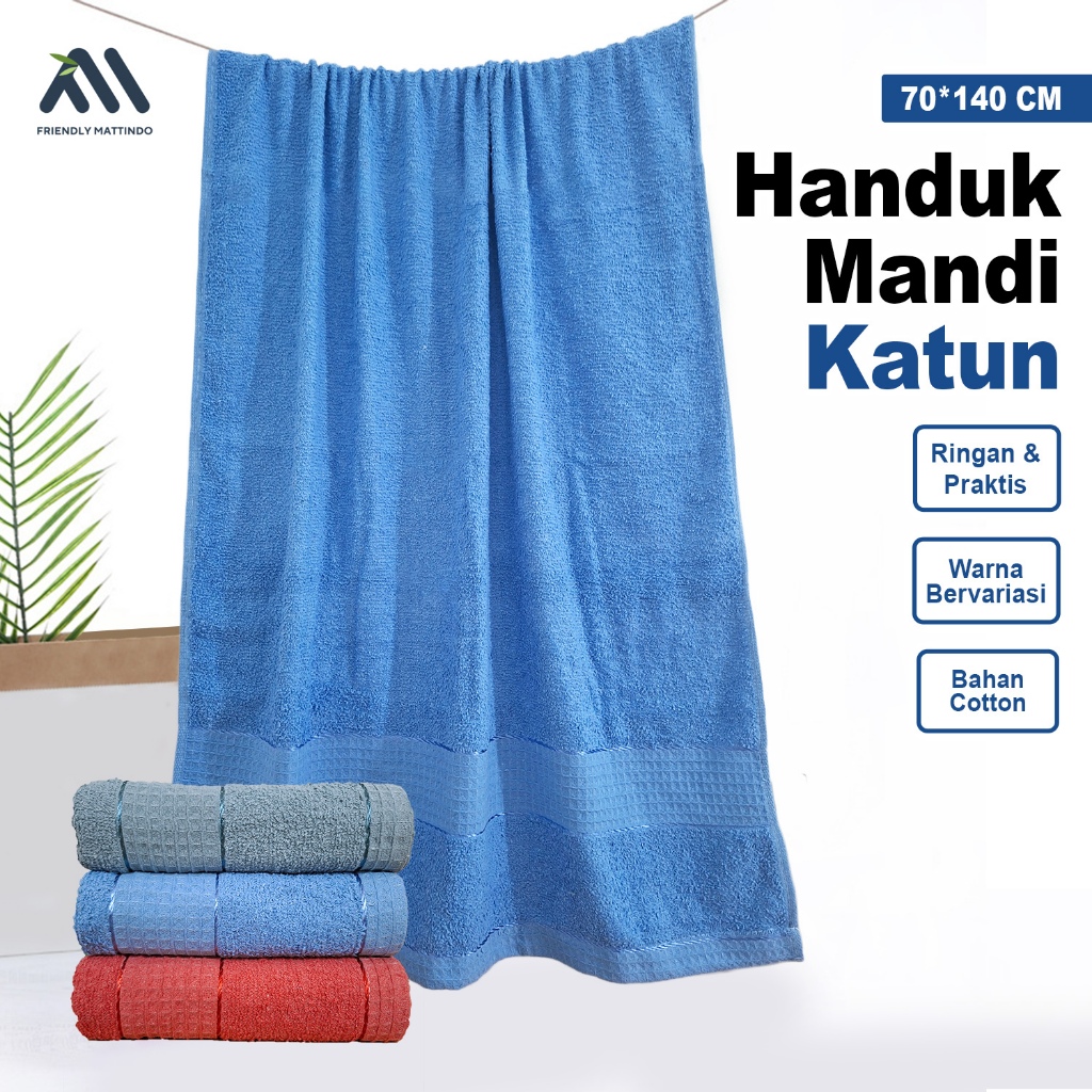 Jual Handuk Mandi Dewasa Jumbo 70x140Cm Bahan Cotton Tebal Motif Bordir ...