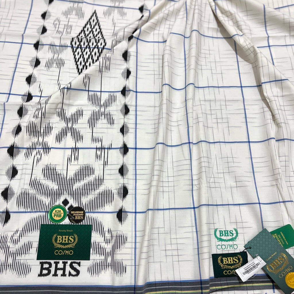 Jual SARUNG BHS COSMO GOLD K26 PRB 1 PUTIH SELVEDGE JACQUARD | Shopee ...