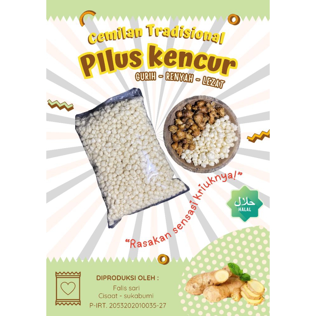 Jual pilus kencur cikur 1 kg makanan tradisional asli suakabumi ...