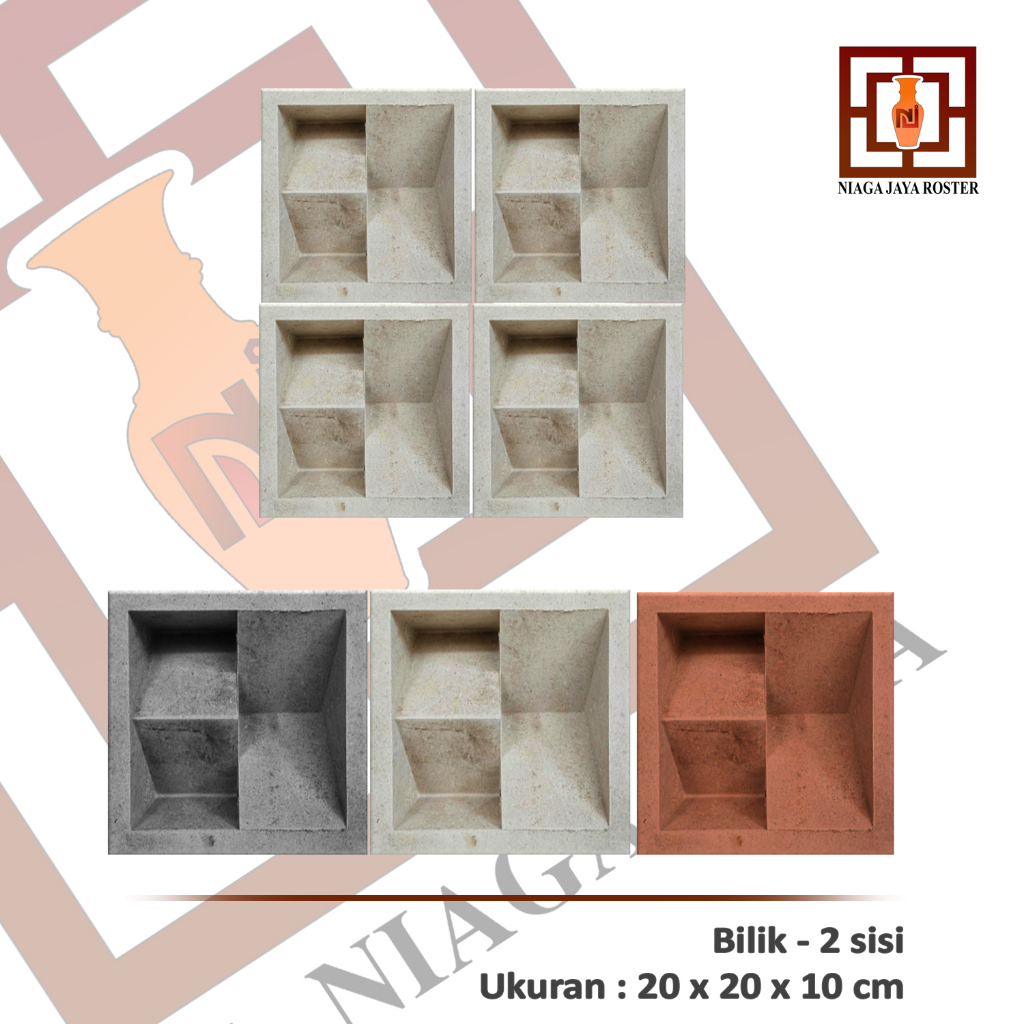 Jual NIAGA JAYA ROSTER- ROSTER BETON MODEL M ZIGZAG, UKURAN 20X20CM ...
