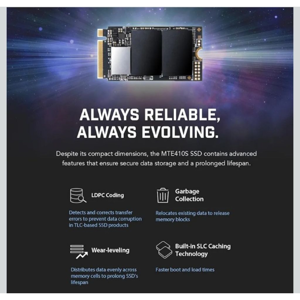 Jual Transcend 2TB MTE410S M.2 2242 SSD Up to 5000MB/s-PCIe Gen4x4 NVMe ...