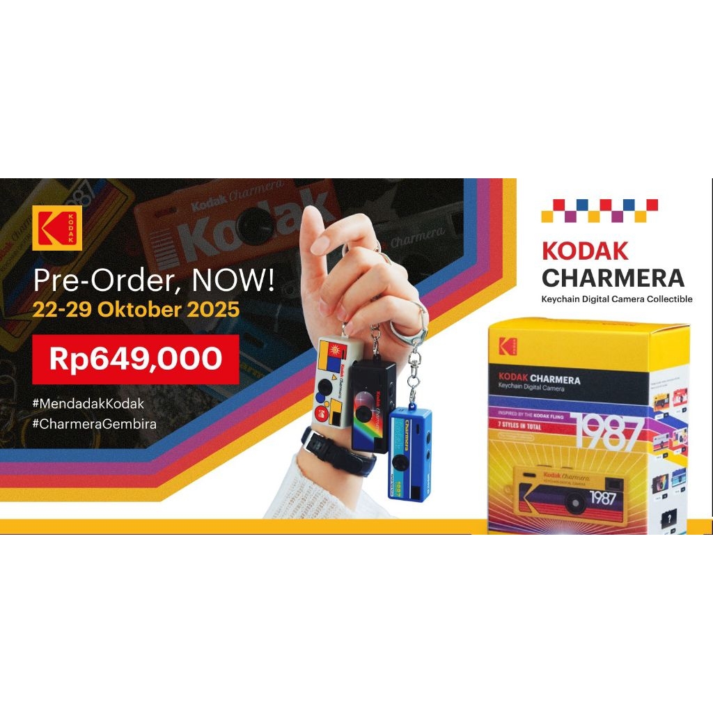 Jual KODAK Charmera keychain Toys Mini Digital Camera Vintage Random ...