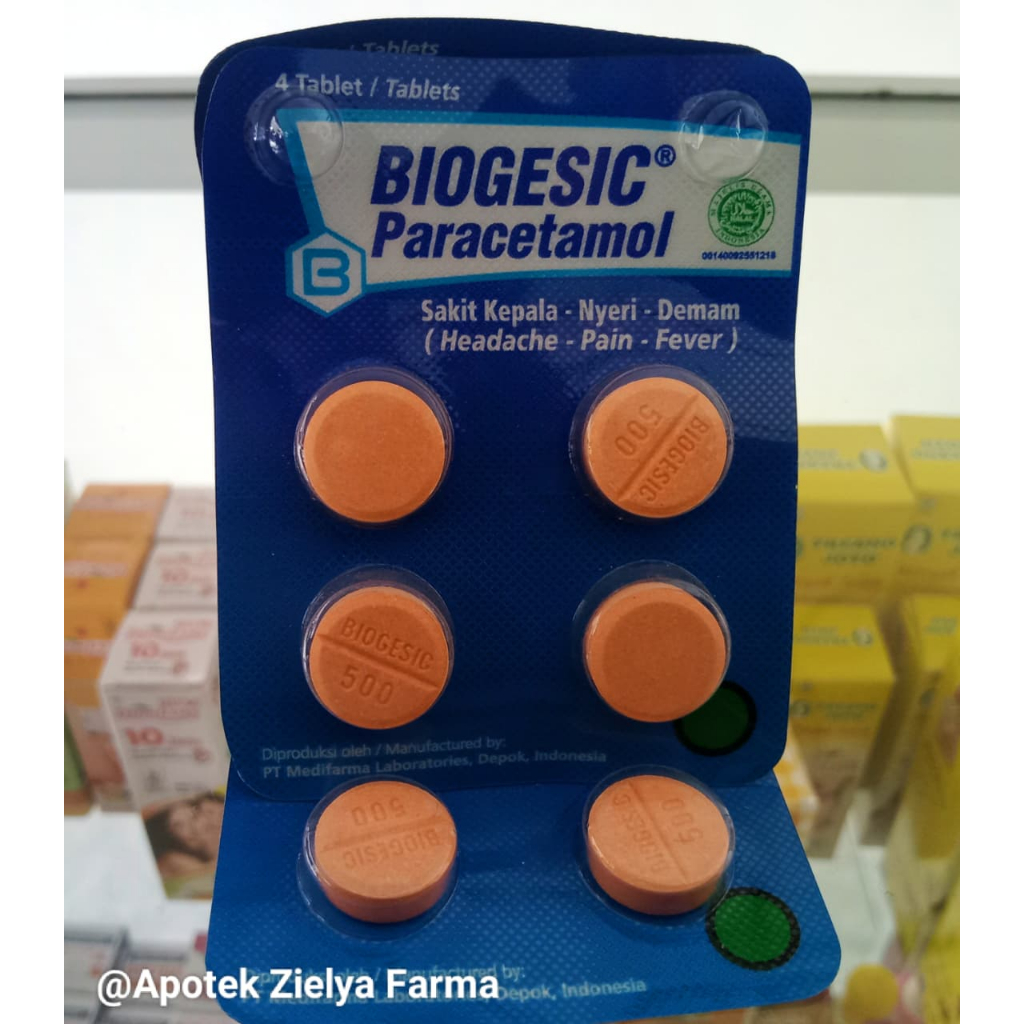 Jual Biogesic untuk Pereda Nyeri (4 Tablet) | Shopee Indonesia