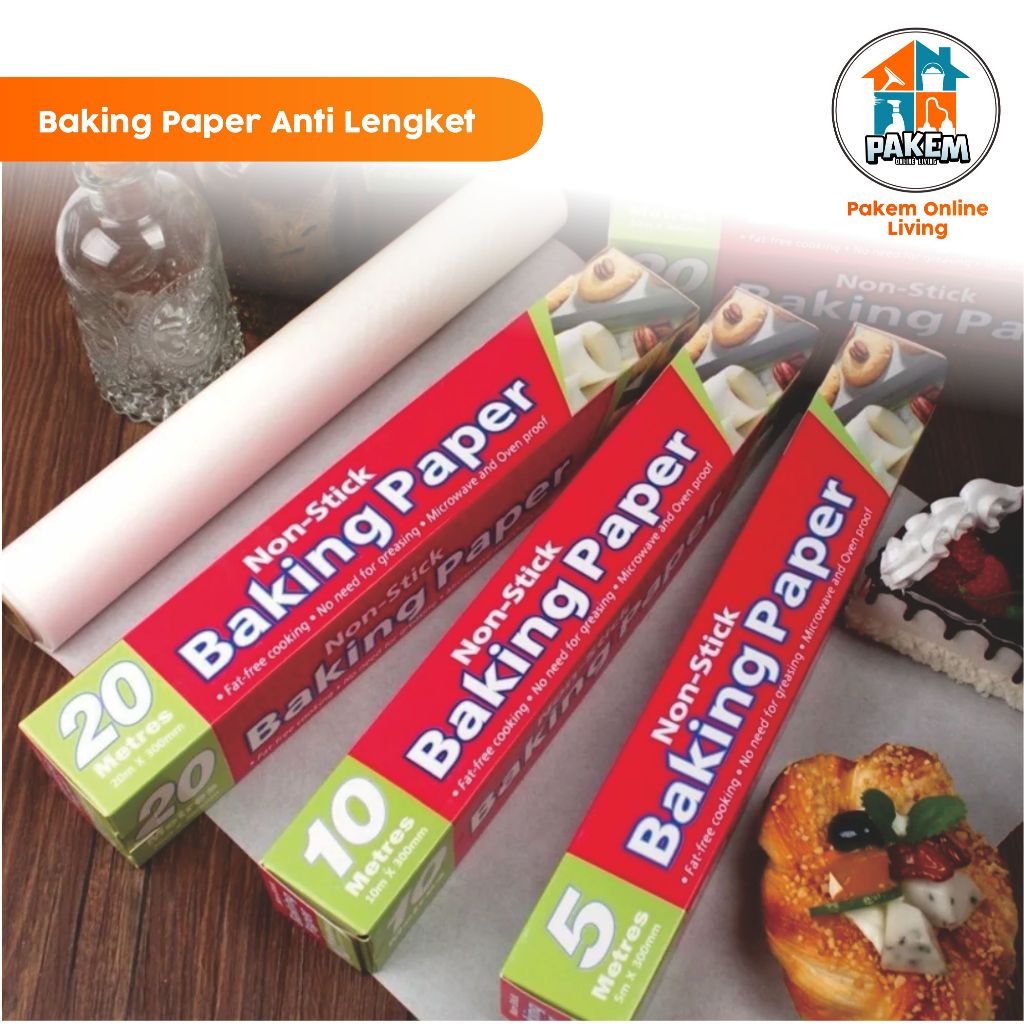 Jual Baking Paper Kertas Anti Lengket Baking Alas Roti Kue Kertas ...