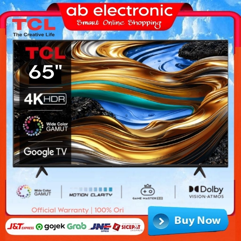 Jual TCL | 65P755 | 4K UHD | Google TV | Wide Color Gamut | HDR10+ | MEMC | T-Screen | Dolby ...