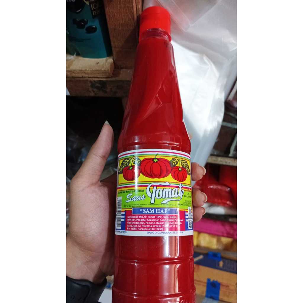 Jual Saus tomat botol 600 ml ( Saus cap 3 tomat SAM HAP ) | Shopee ...