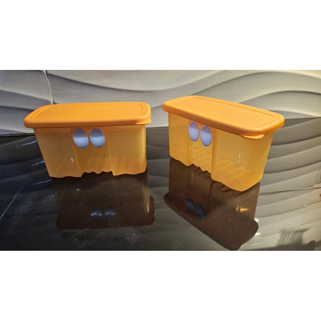 Jual orange mini fridgesmart tupperware(2)pcs | Shopee Indonesia